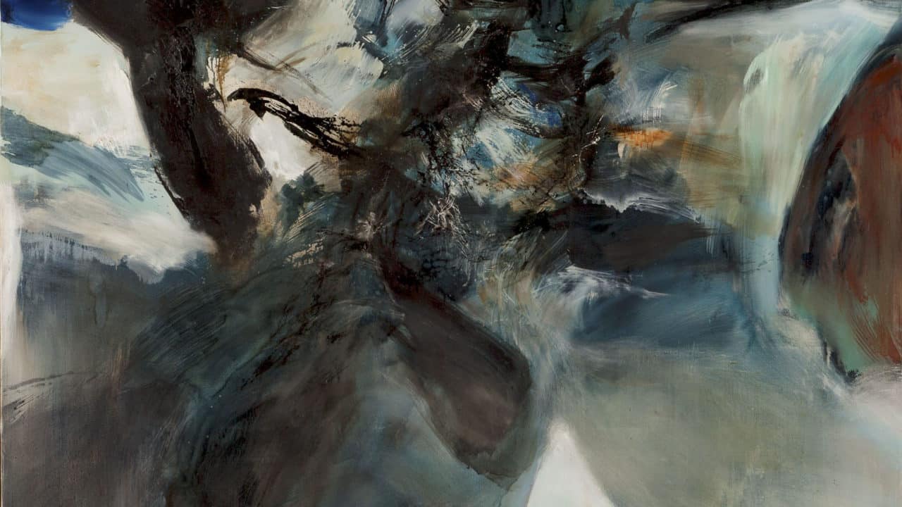 Exceptional donations by Françoise Marquet-Zao of nine paintings by Zao ...